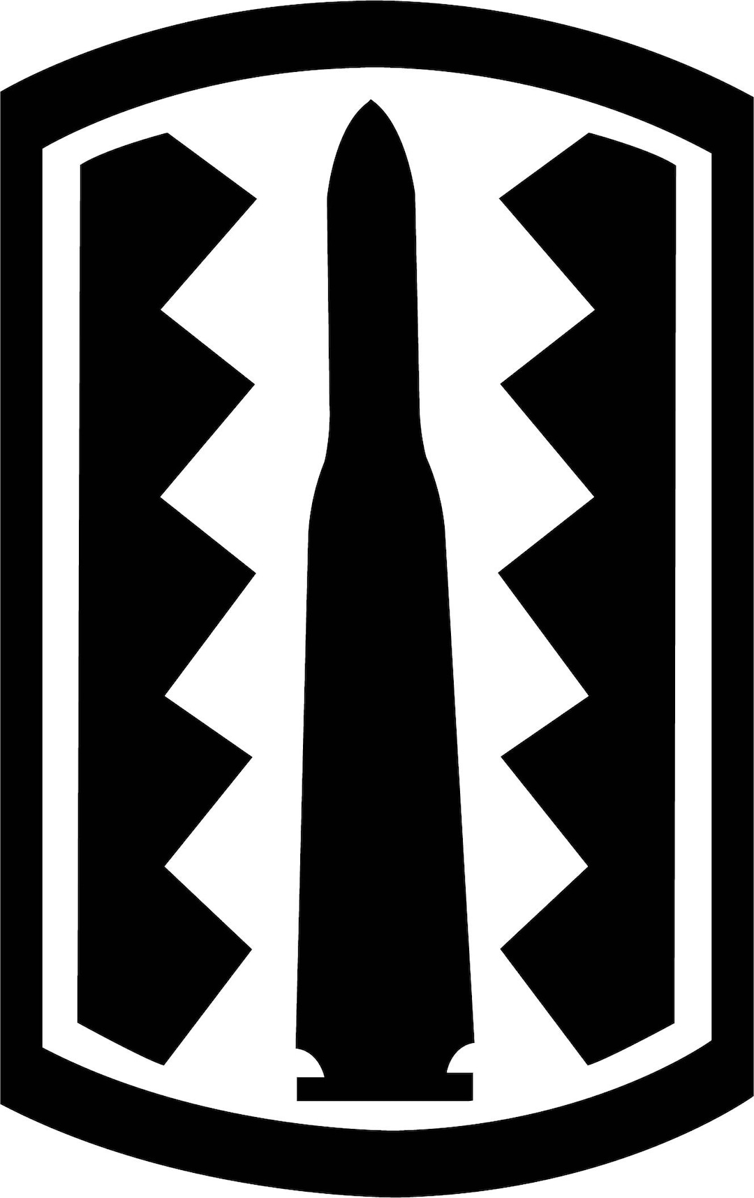 197th Infantry Brigade Patch Vector File Eagle, Badge, Black White, Svg ...