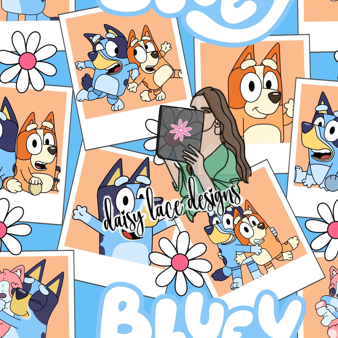 Spring Bluey / Heeler Seamless File - Etsy