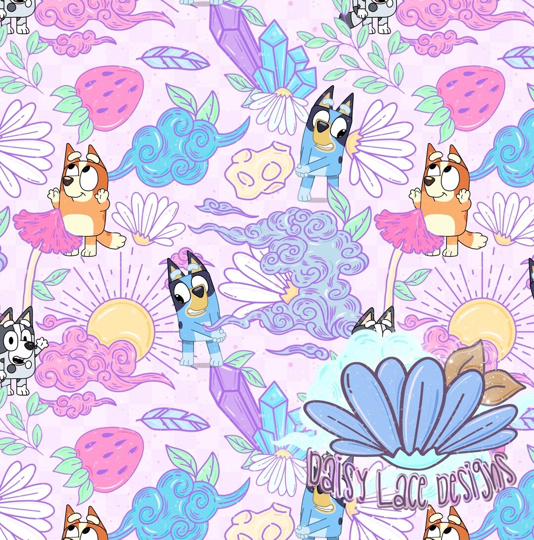 Spring/summer Bluey Seamless File - Etsy Australia