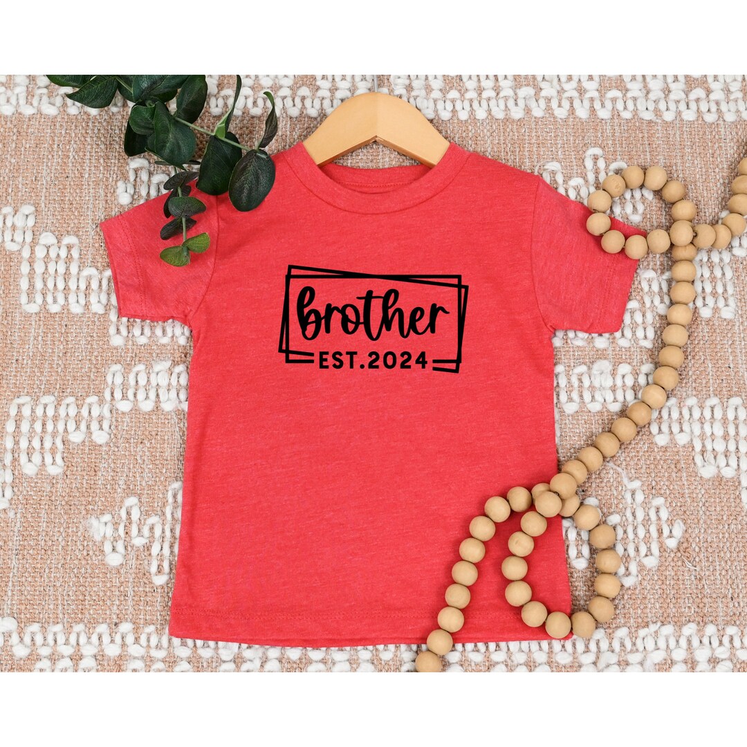 Brother Established 2024 2024 Family Toddler T-shirt - Etsy