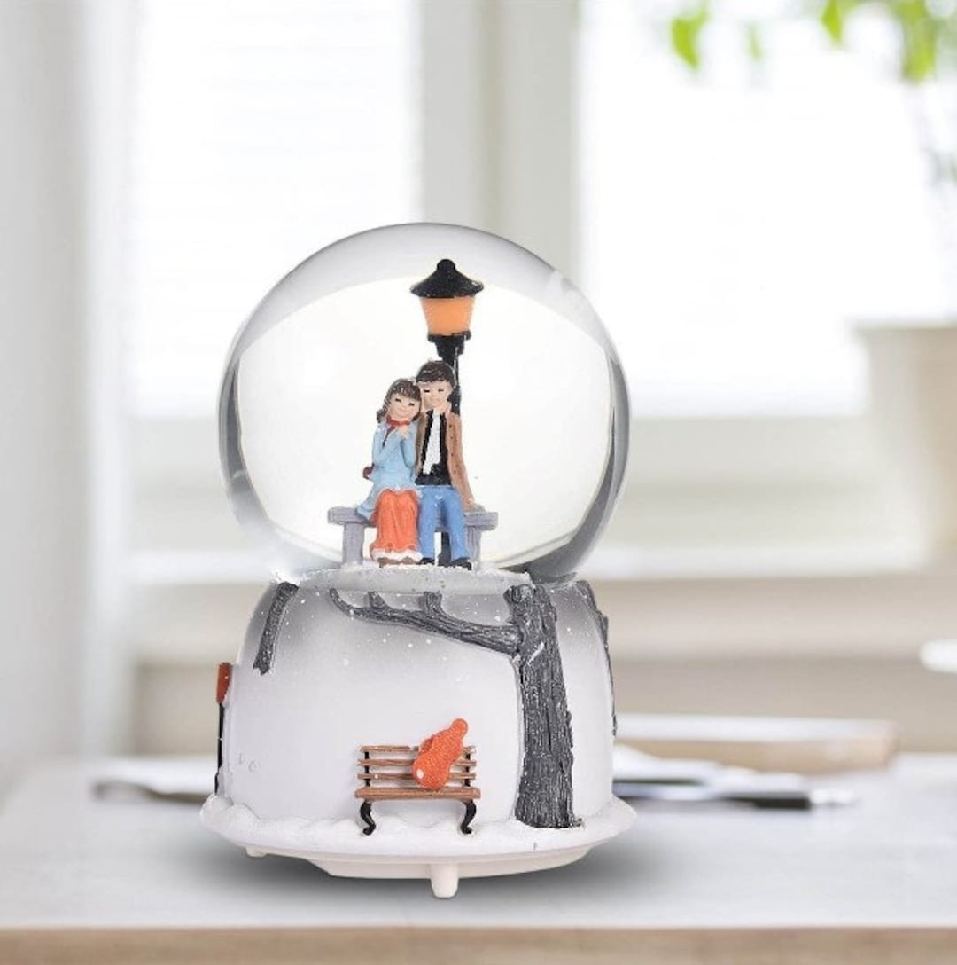Romantic Handmade Snow Globe With Sound - Etsy