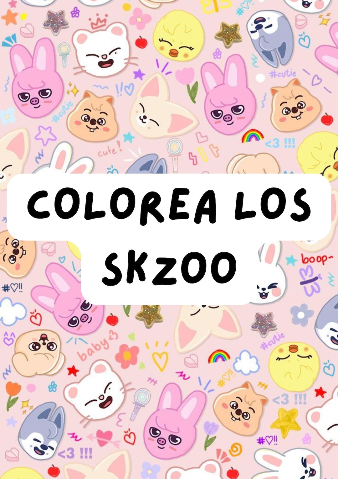 Skzoo Stray Kids Coloring Book - Etsy