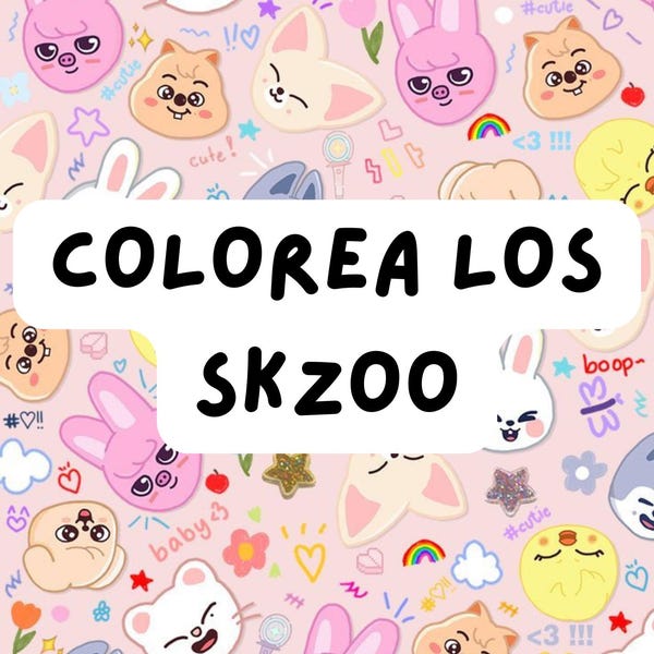 Skzoo Coloring Pages - Etsy