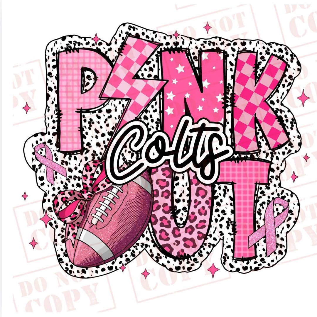Mascot Png, Colts Png, Pink Out Png, Pink Mascots Png, October We Wear ...