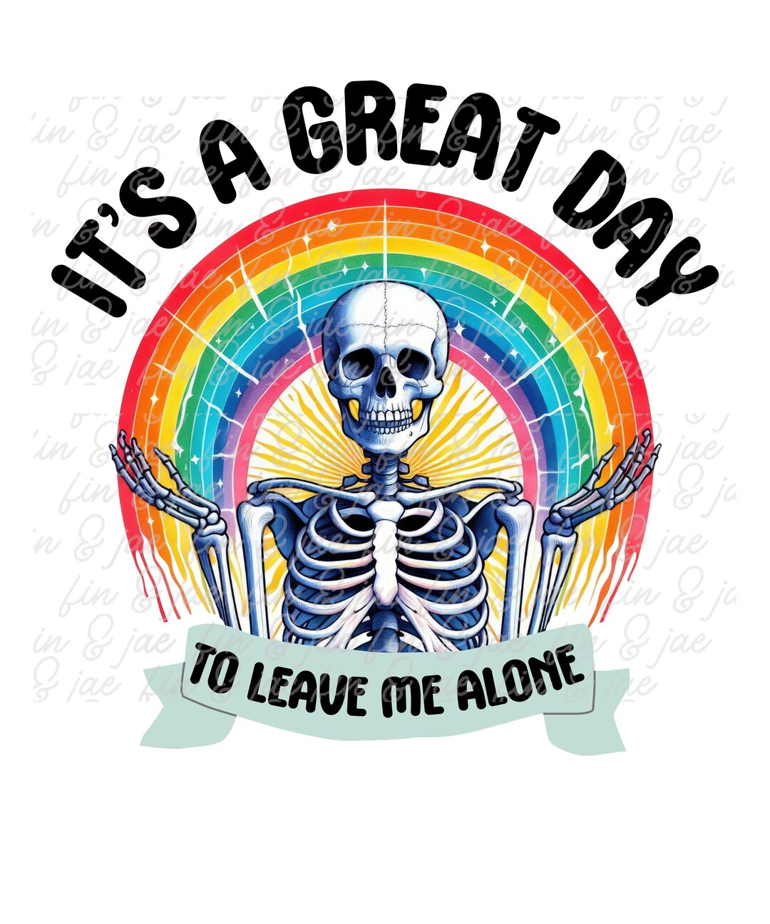 It's a Great Day, PNG Sarcasm Png, Humor Png, Rainbow Png, Skull ...