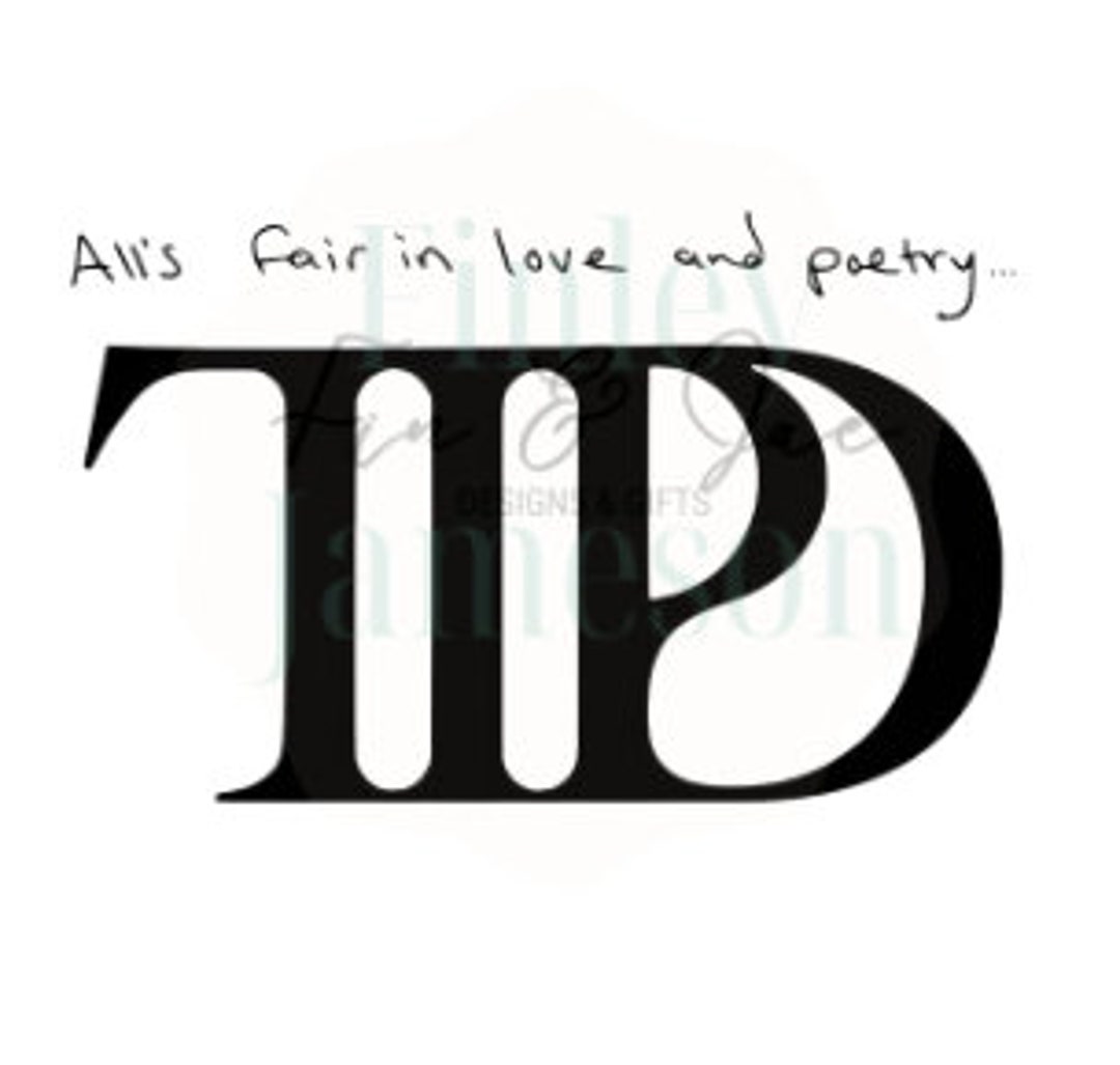 All's Fair in Love and Poetry Png and Svg, TTPD Png Svg, Taylor Swift ...