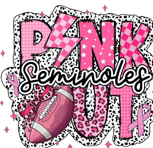 Pink Seminoles Mascot PNG: October Breast Cancer Awareness (digital ...