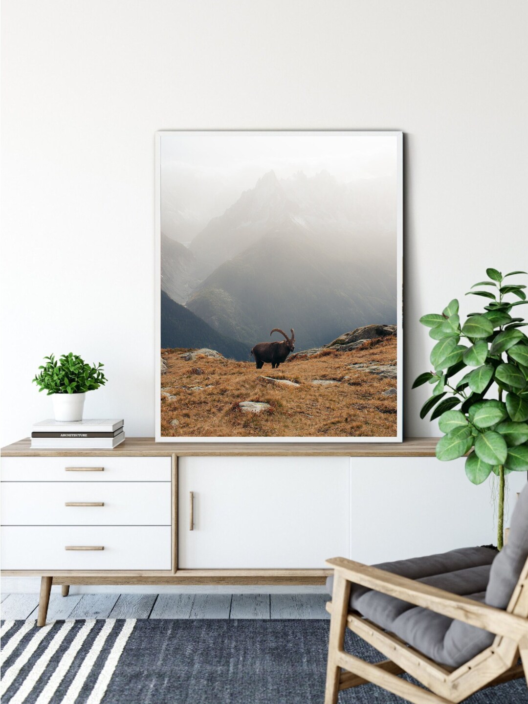 Fine Art Chamonix Print France Mountain Print Mountain Sheep Print ...
