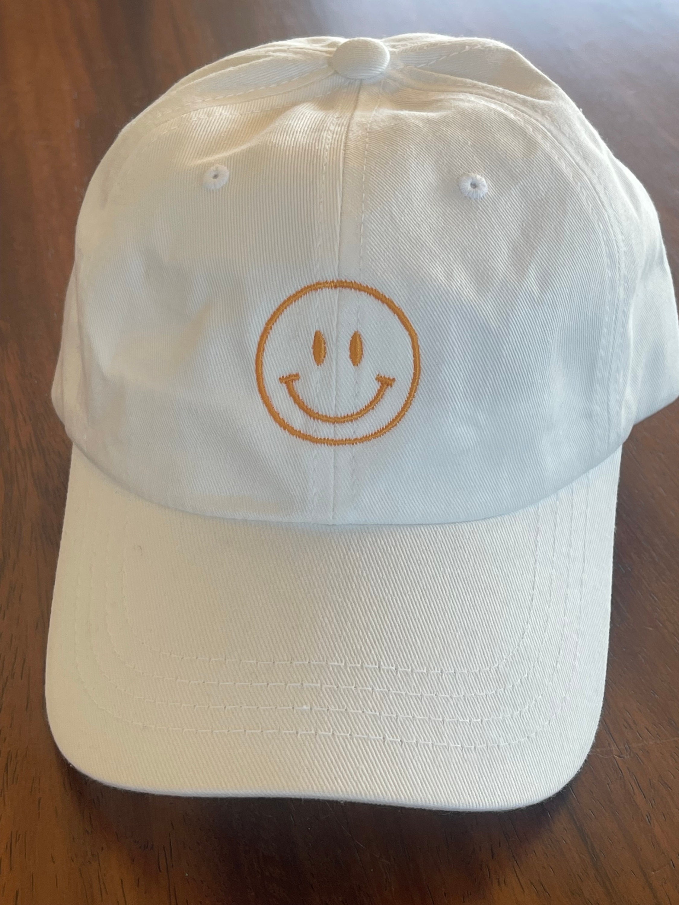 Smiley Face Hat, White Hat, Smiley Face, Cute Hat, Sun Hat, Mothers Day ...