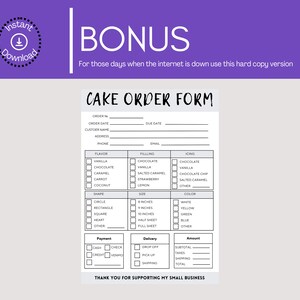 Custom Cake Order Form Template Google Form for Cake Inquiry Order Form ...