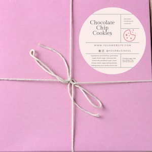 Customized Labels for Cookies and Baked Goods Custom Food Packaging ...