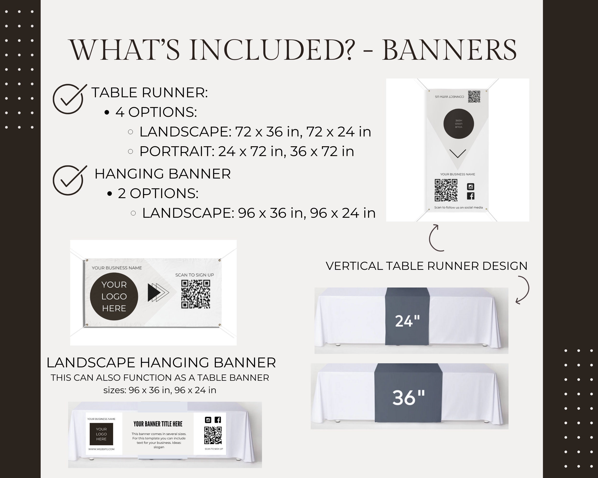 Craft Fair Display Bundle: Vendor Booth Banners, QR Code Sign (digital ...