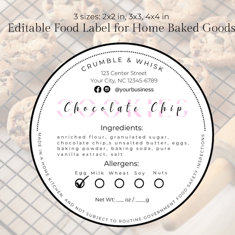 Cookie Labels - Etsy