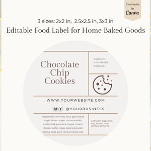 Customized Labels for Cookies and Baked Goods Custom Food Packaging ...