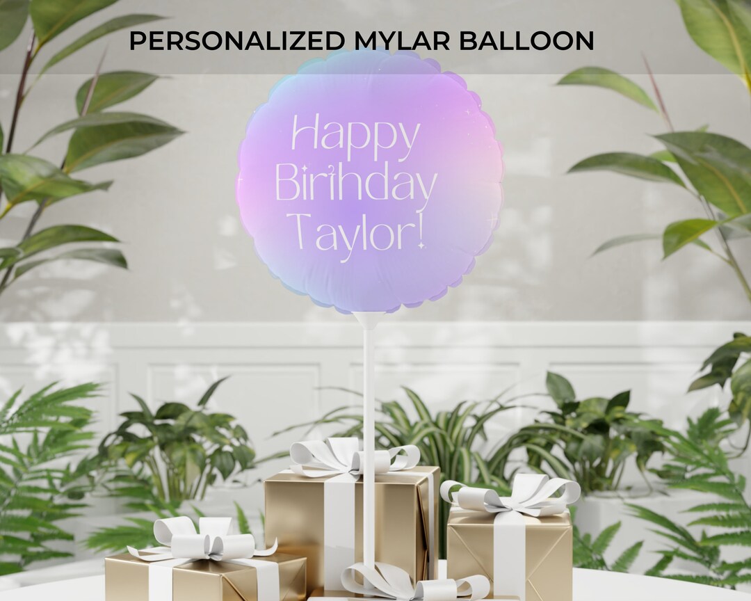 Personalized Mylar Balloon With Option to Add Recipient's Name, Perfect ...