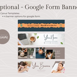 Custom Google Order Form With Banners Price List Templates for Google ...