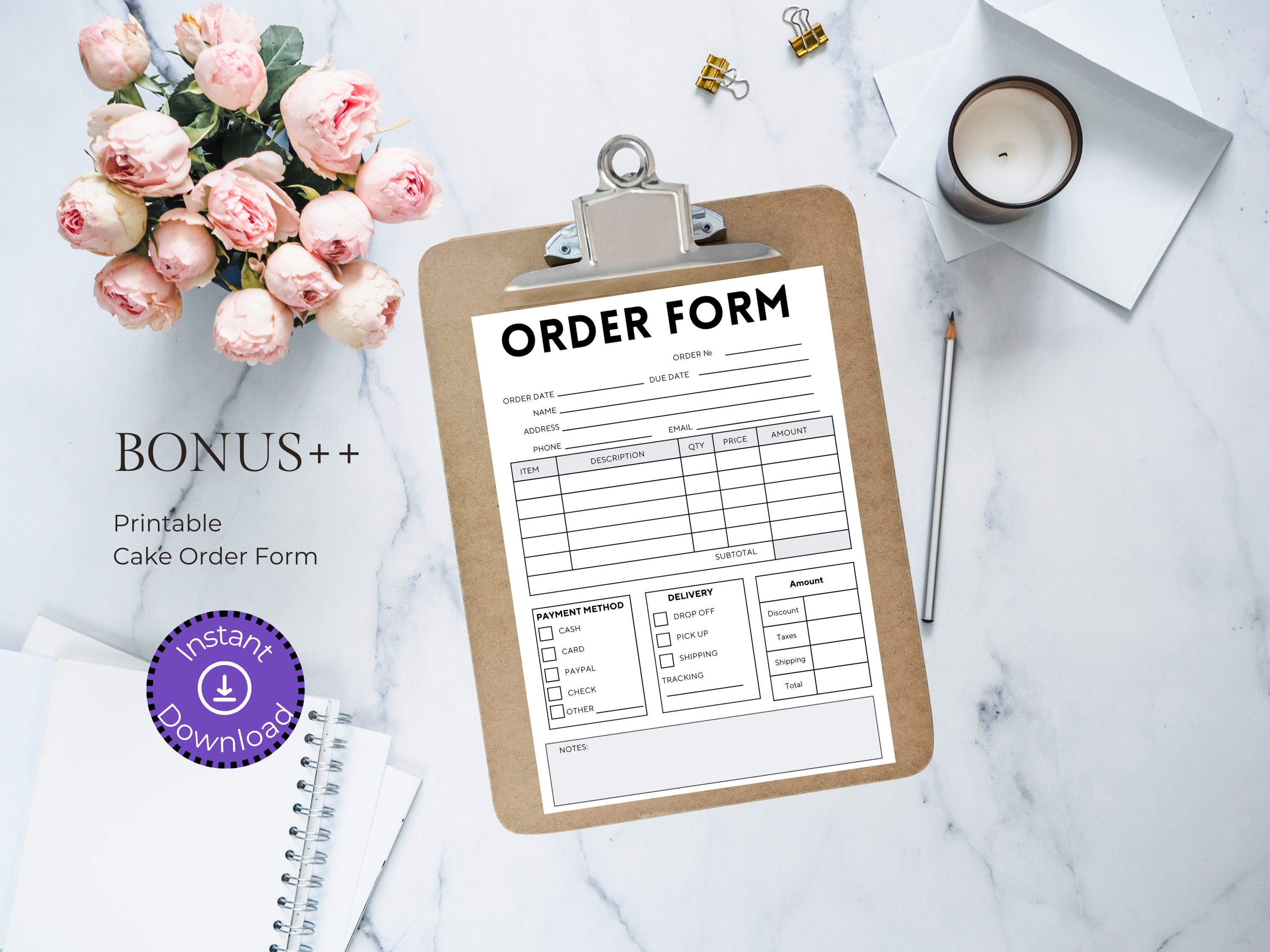 Custom Google Order Form With Banners Price List Templates for Google ...