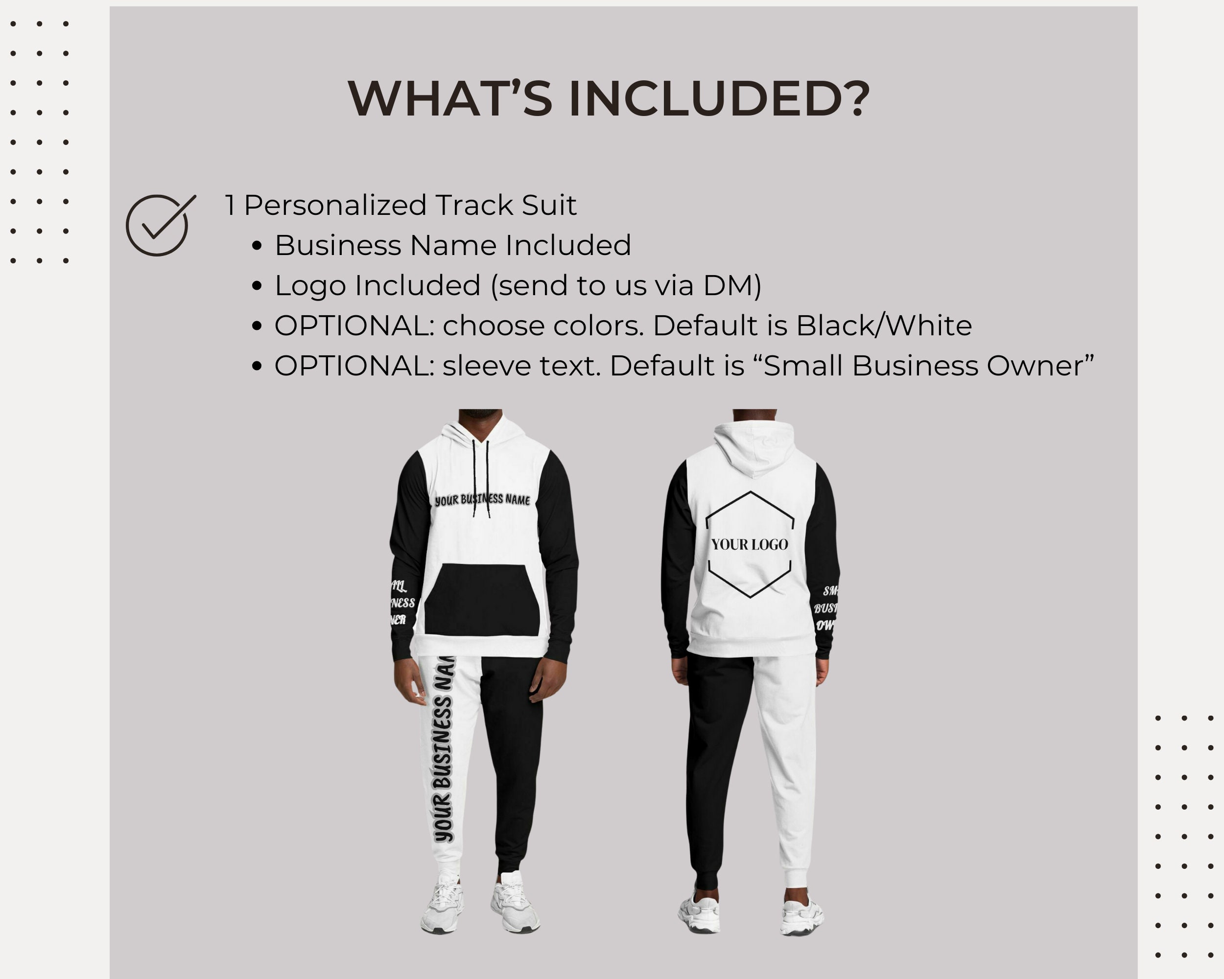 Custom Logo Hoodie Set Personalized Hoodie Custom Pants Custom ...