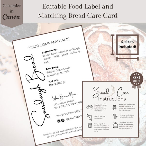 Cottage Food Label - Etsy