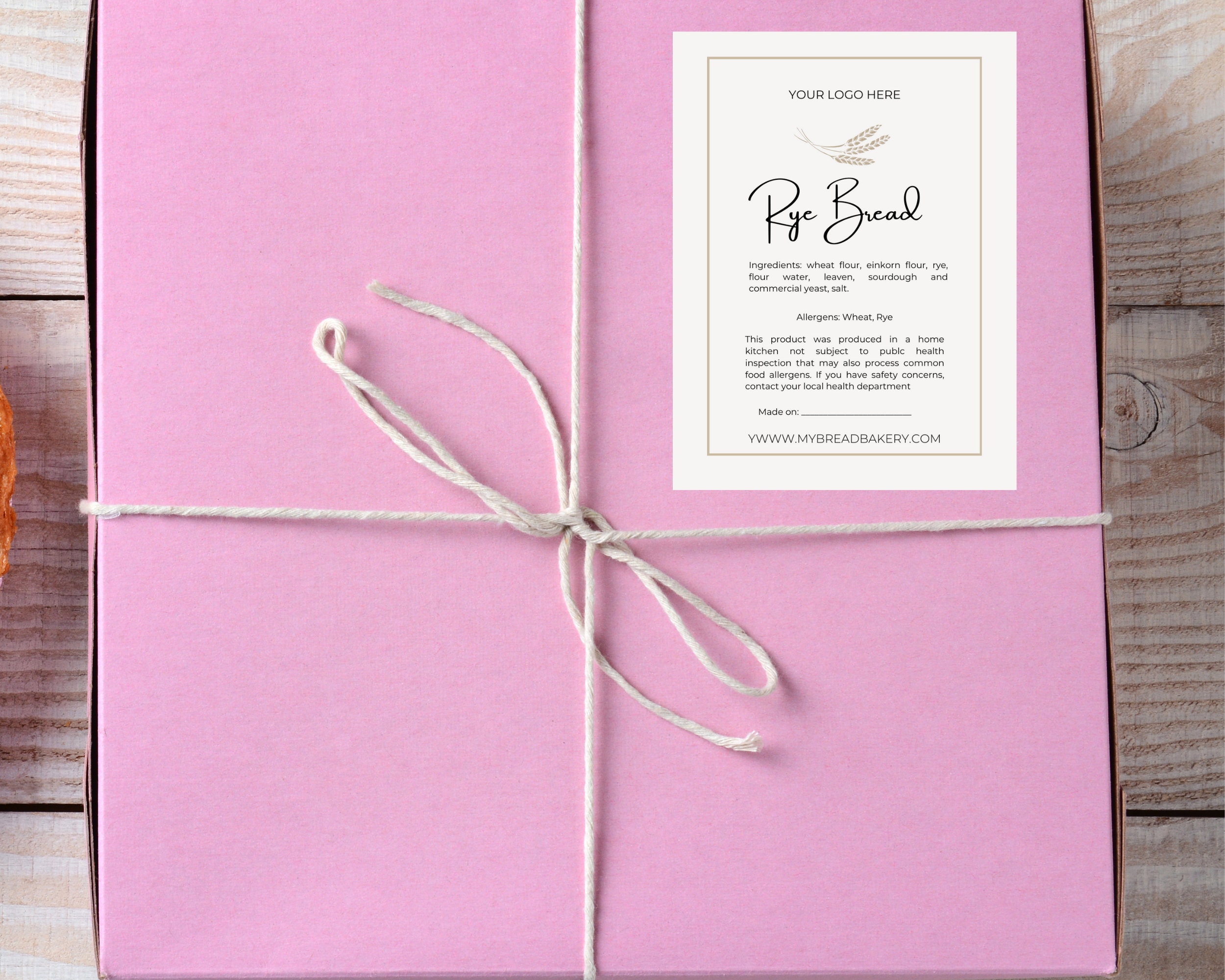 Cottage Law Food Labels Ingredients Label Bakery Business Bakery Labels ...