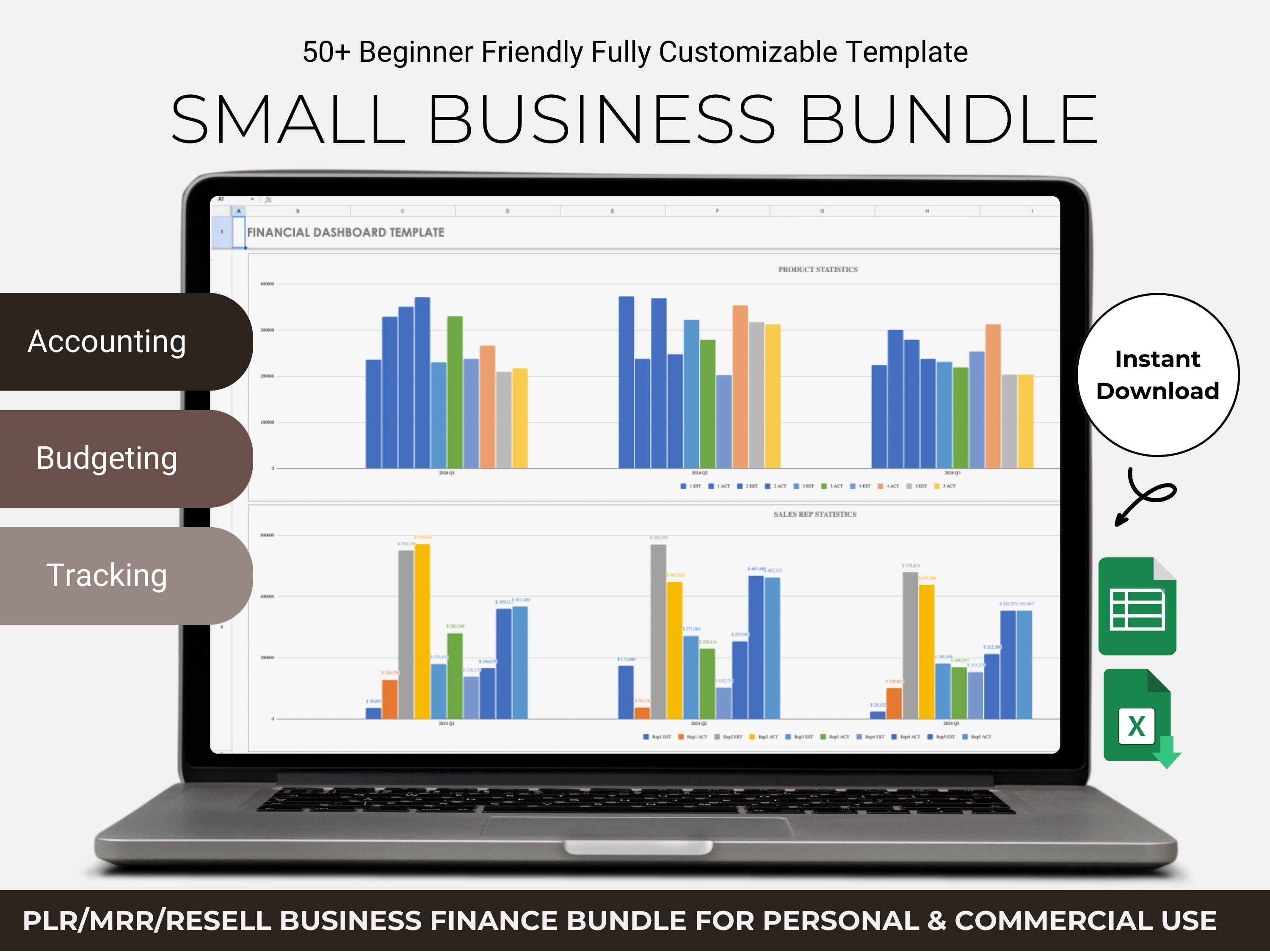 Small Business Financial Templates: Accounting, Budgeting, Sales (excel ...