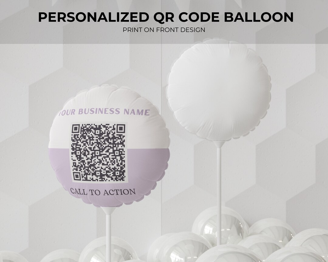 Pop up Event Decor Personalized QR Code Balloon Business Promotion ...