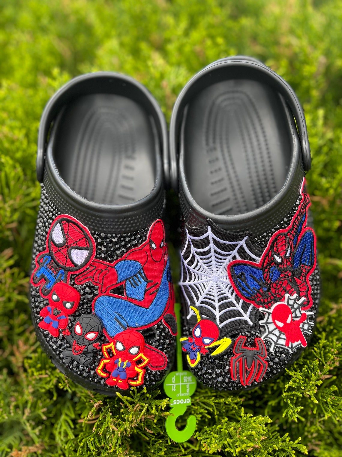Spider-man Clogs for Kids, Black Spider-man Crocs, Gift for Spider-man ...