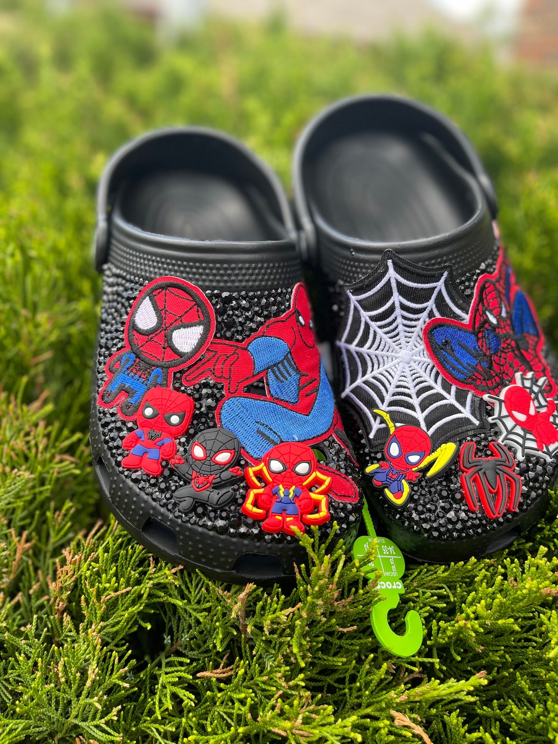 Spider-man Clogs for Kids, Black Spider-man Crocs, Gift for Spider-man ...