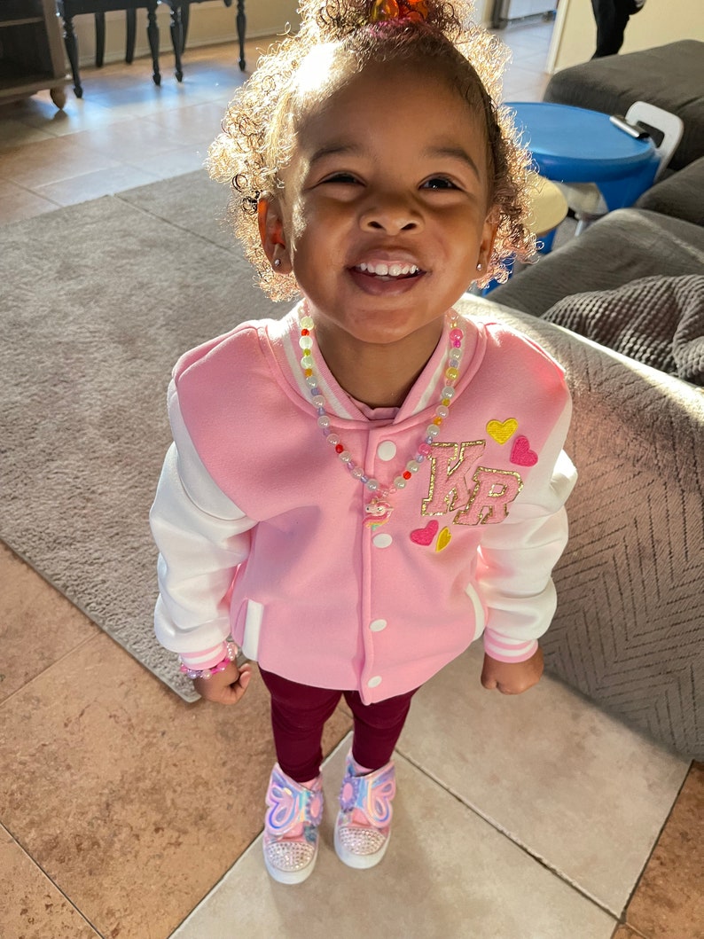 Personalized Kids' Varsity Jacket Unique Birthday Holiday Gift for Her ...