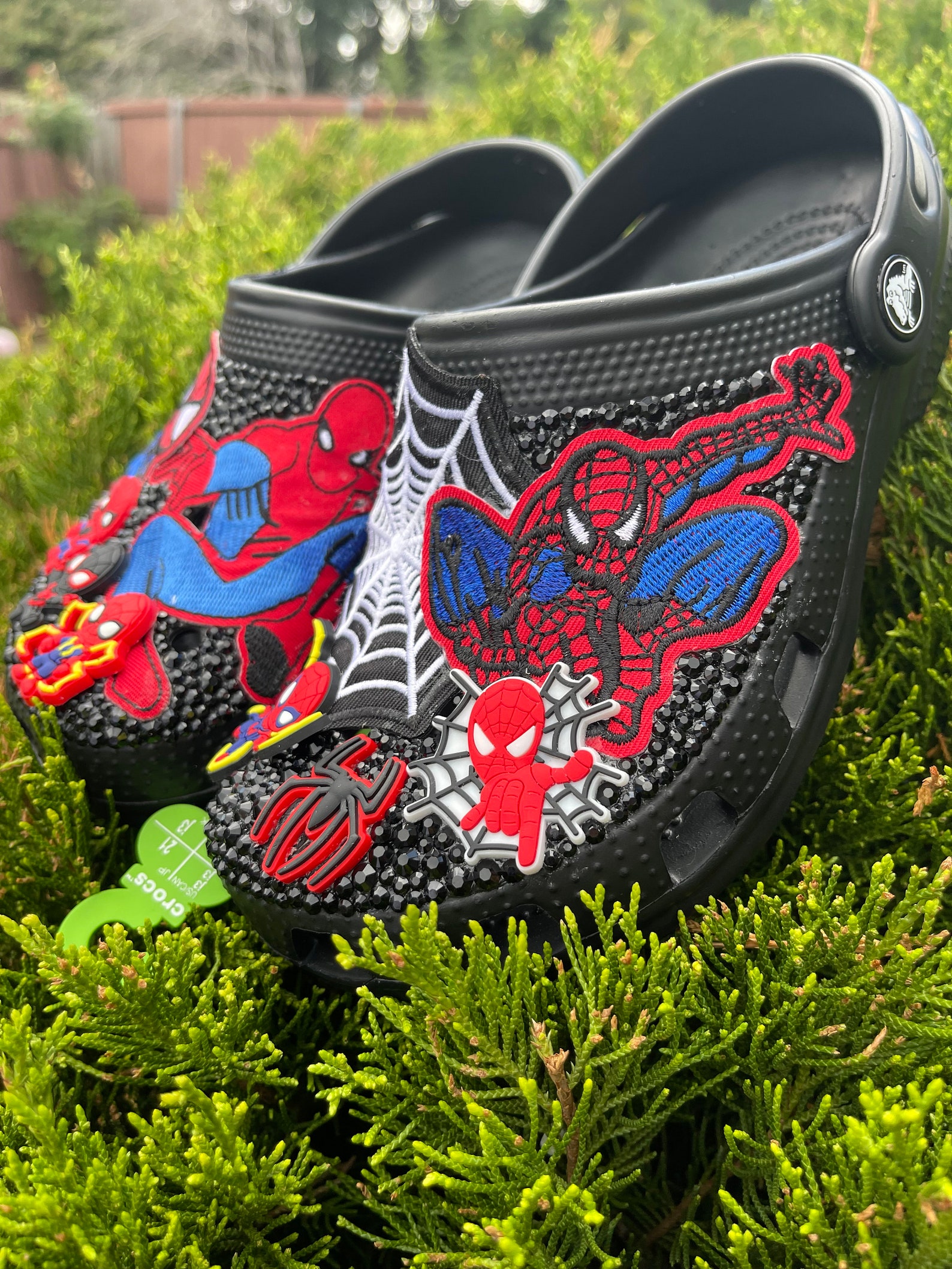 Spider-man Clogs for Kids, Black Spider-man Crocs, Gift for Spider-man ...