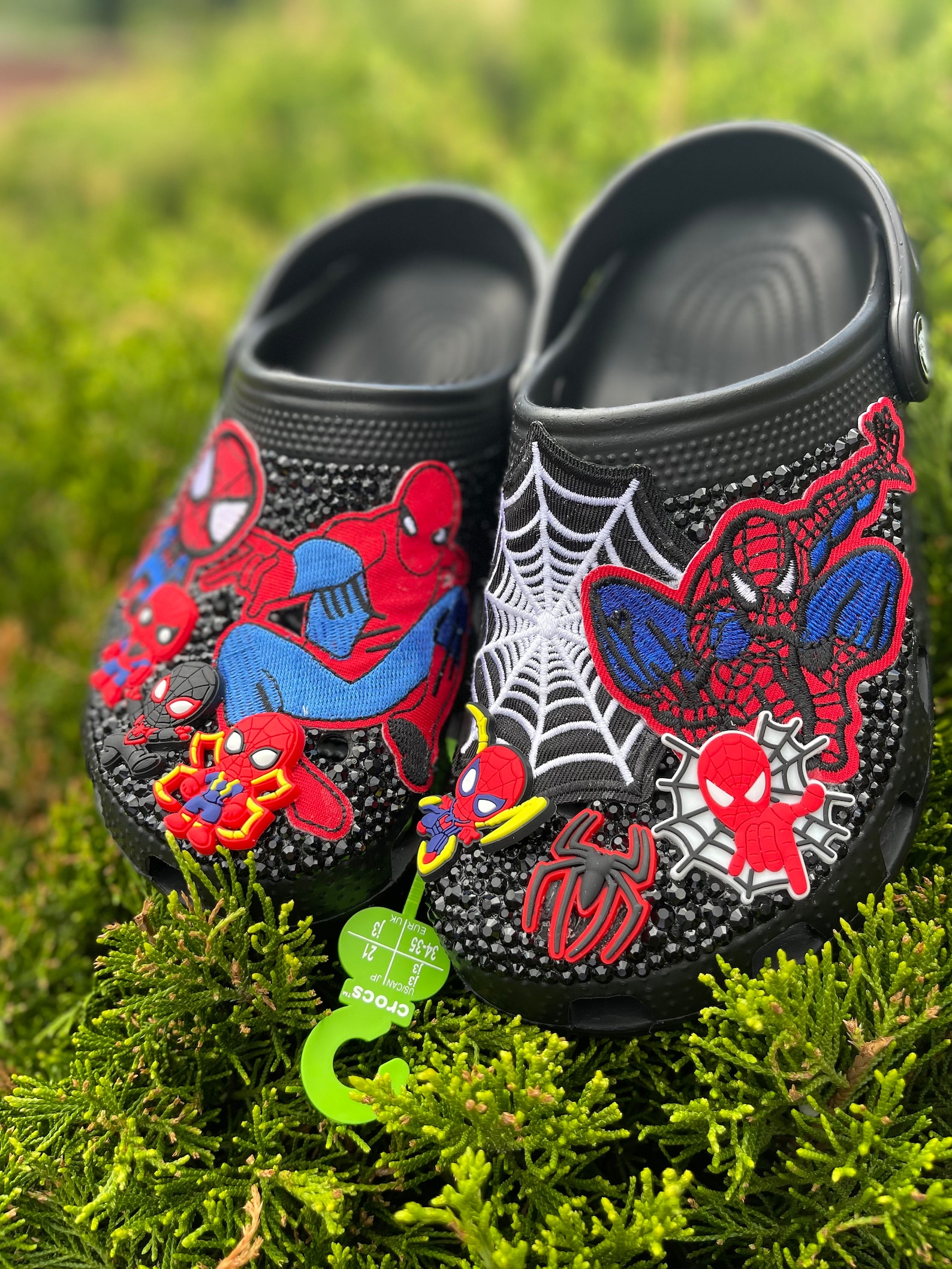 Spider-man Clogs for Kids, Black Spider-man Crocs, Gift for Spider-man ...