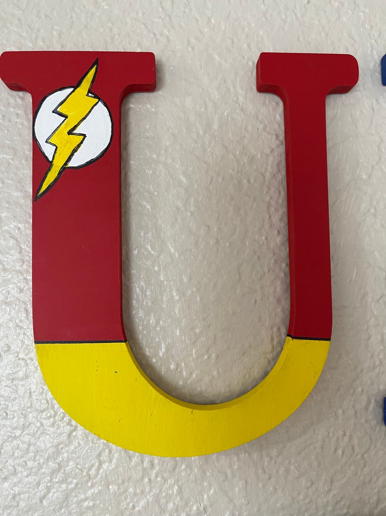 Hero up Super Hero Wood Letters 8inch - Etsy