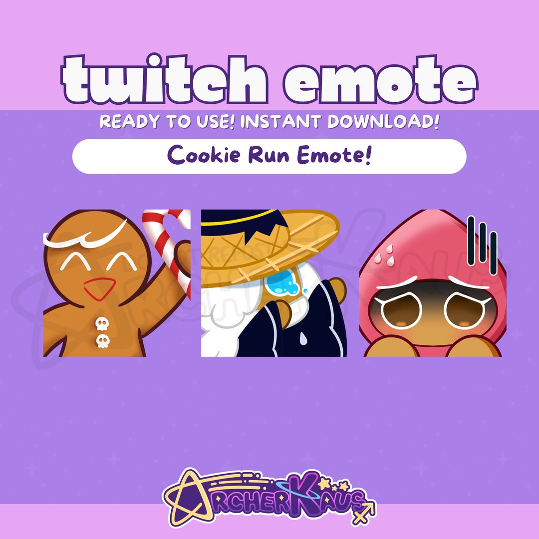Cookie Run Emotes Cookie Run: Kingdom Twitch Emote Discord Emote - Etsy