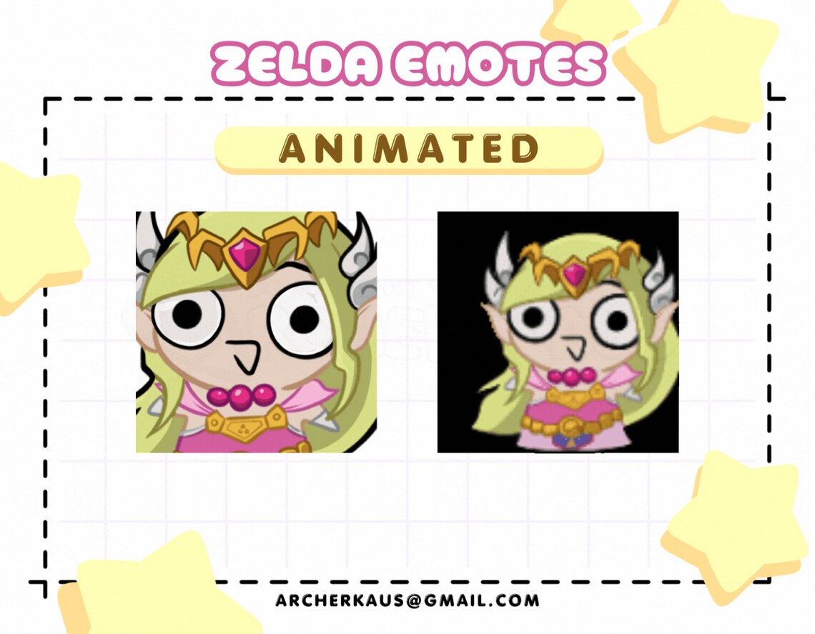 Zelda Static & Animated Emote | Legend of Zelda (twitch/discord) - Etsy