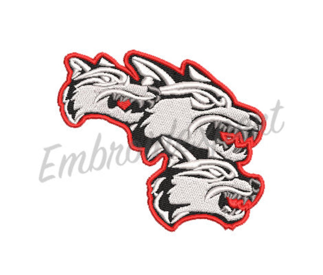 4 Sizes Wolf Pack Design Machine Embroidery Design File - Etsy