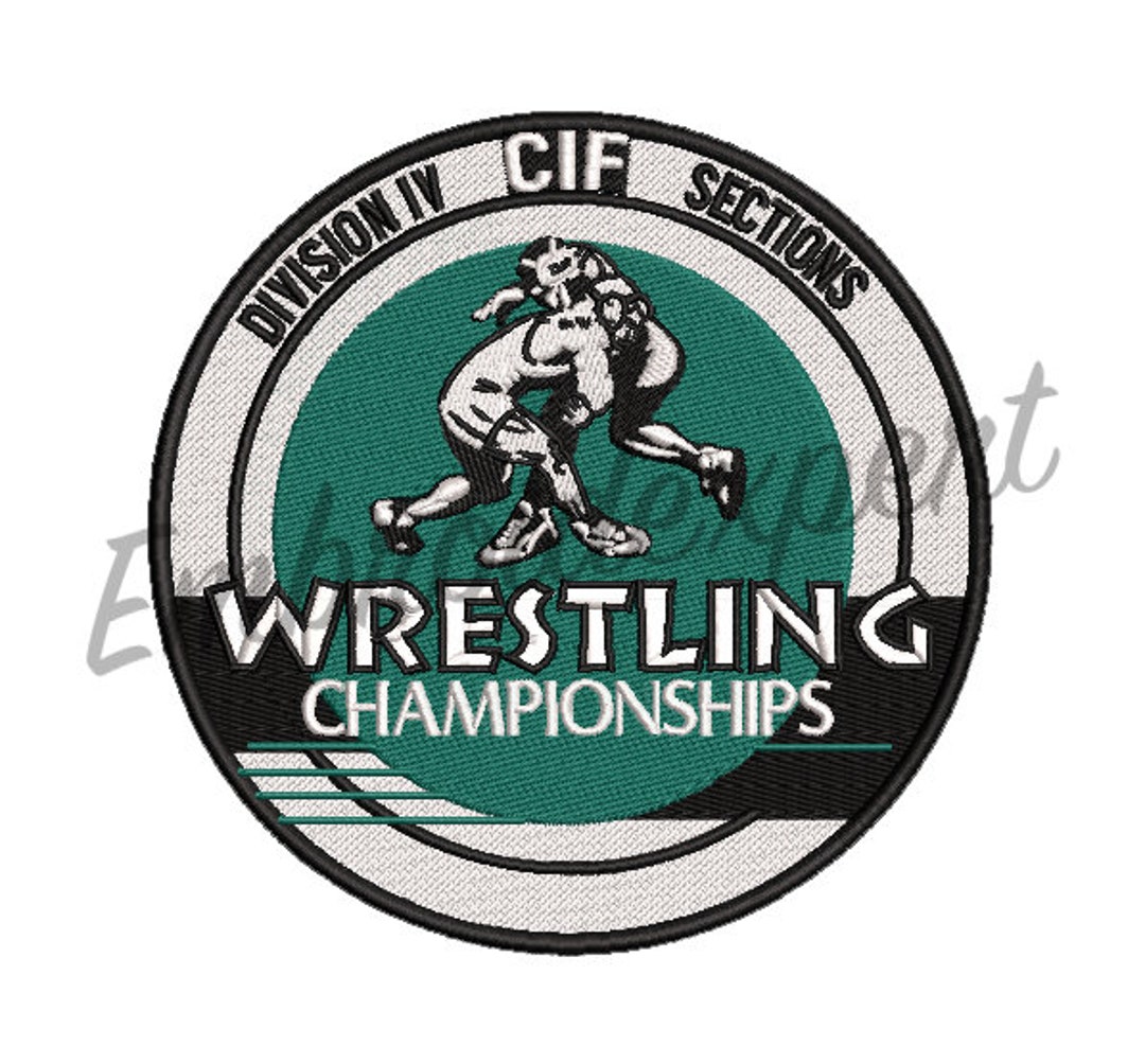 3 Sizes Wrestling Championships Patch Machine Embroidery Design File - Etsy