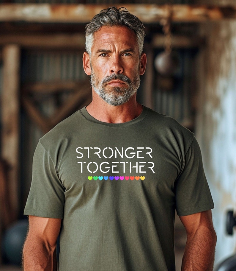 Stronger Together Rainbow Shirt, You Are Enough, Queer Shirt, Gay ...