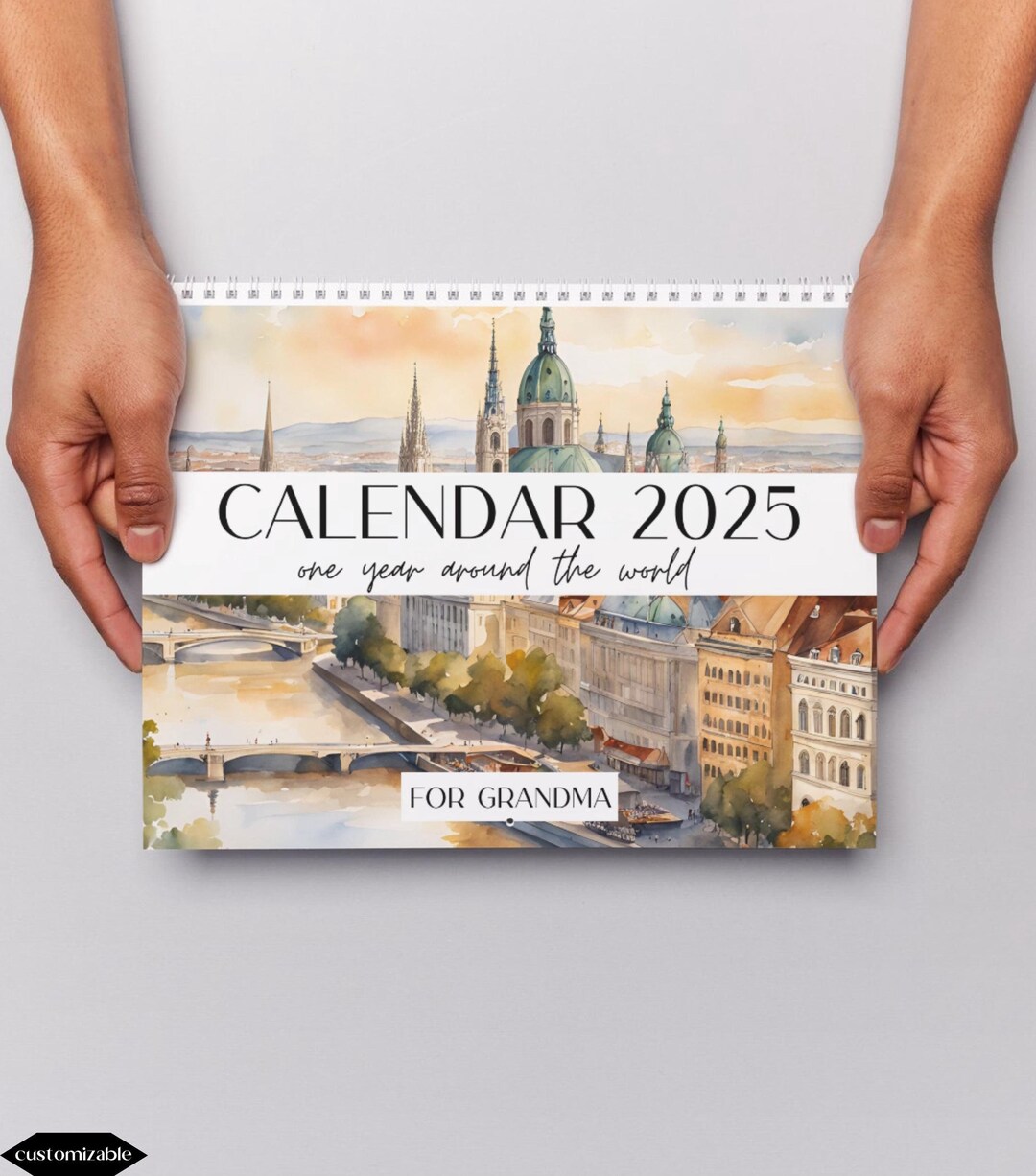 Cute Custom Wall Calender 2025, Personalized Holiday Planner, Grandma ...