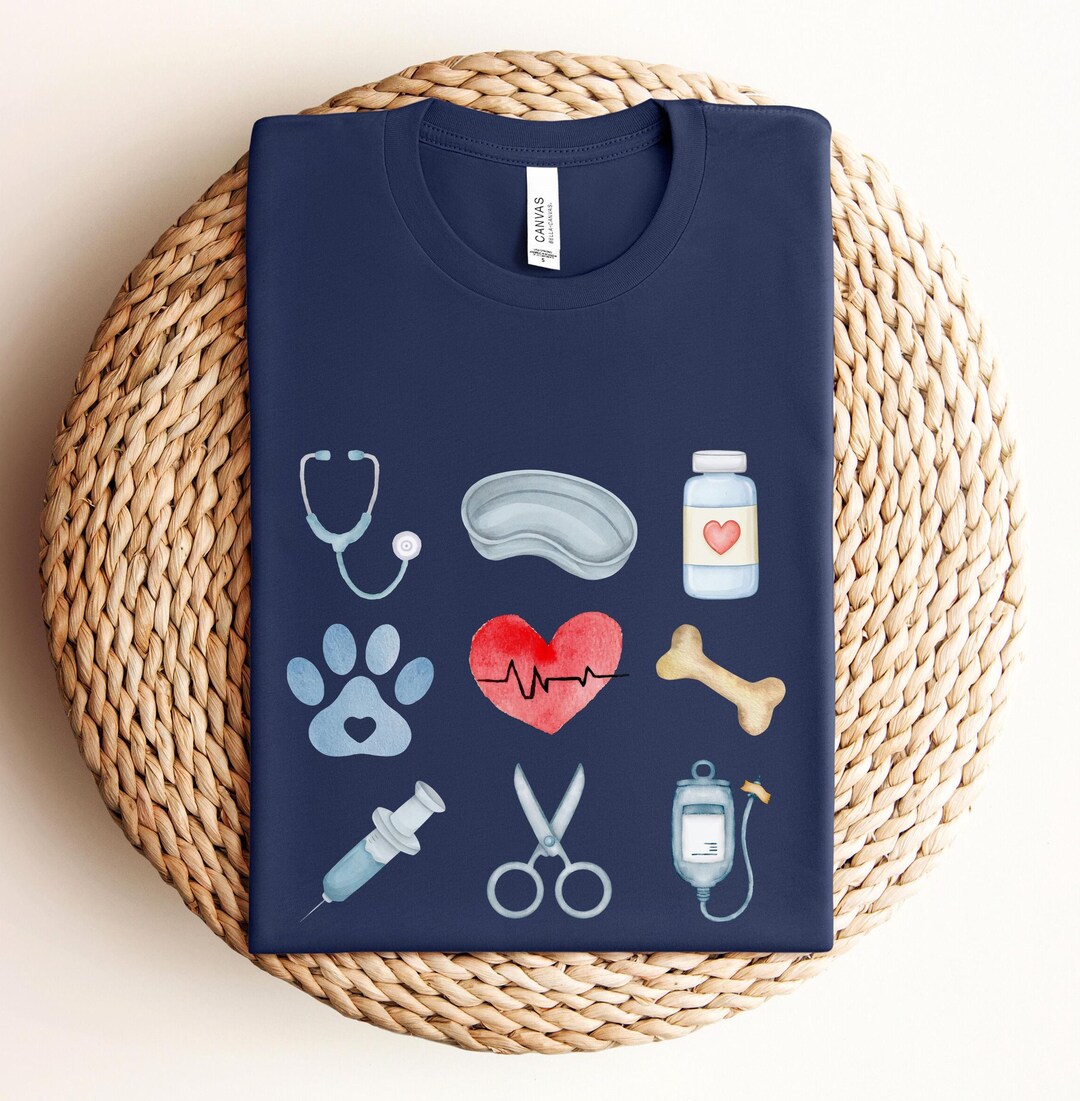 Veterinary Anatomy Shirt, Vet Tech Week Gifts, Vet Receptionist Gift ...