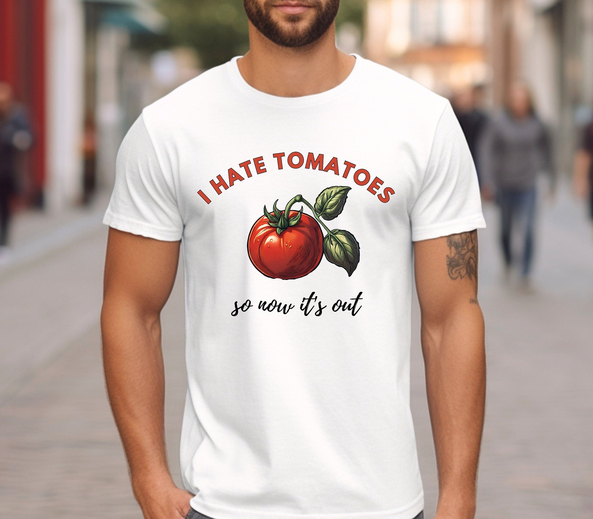 I Hate Tomatoes Shirt, Tomatoes Shirt Gift, Vegetable Shirt, Food Shirt ...