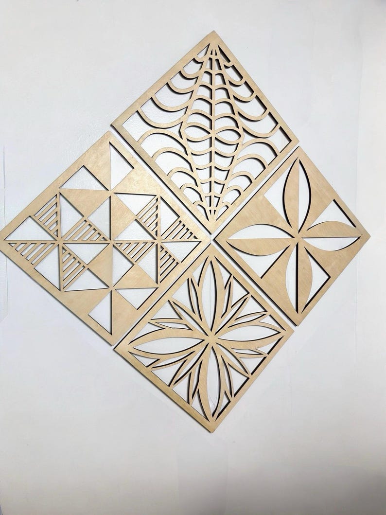 Set of Four (4) Pasefika Wall Décor. Two Collection Options - Etsy