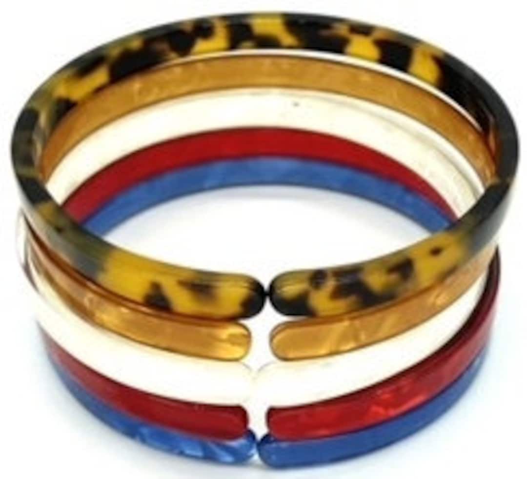 Polynesian Faux Turtle Shell Bracelet (0.6 Cm) - Etsy