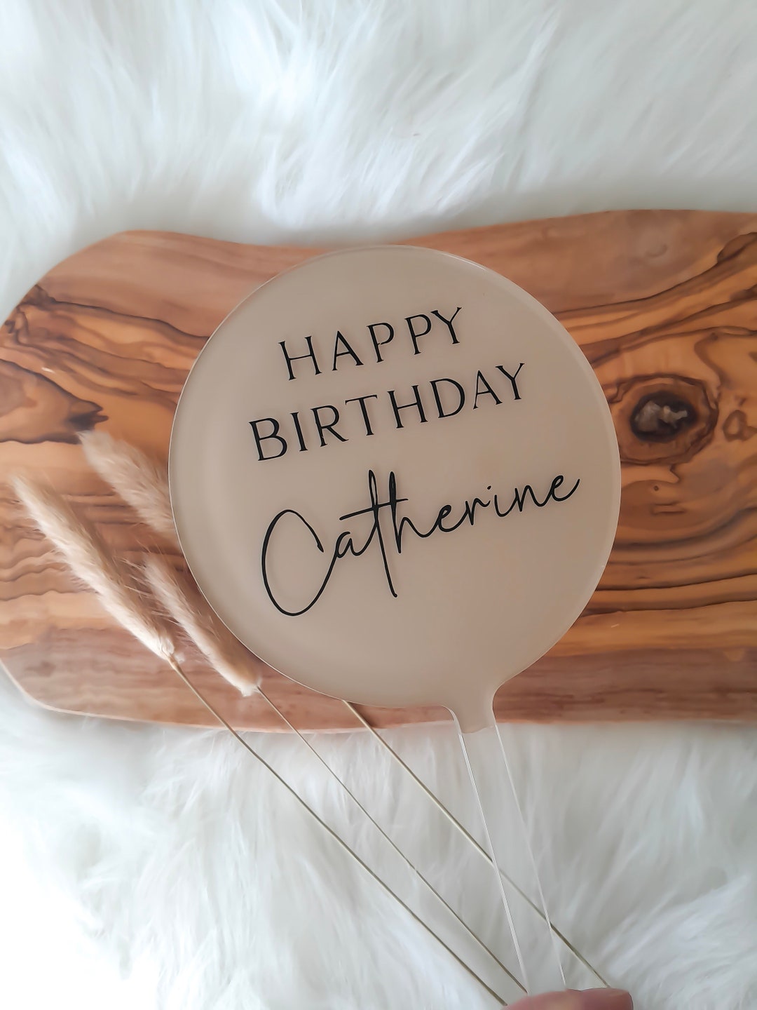 Custom Happy Birthday Cake Topper Milestone Birthday Cake Topper Name ...