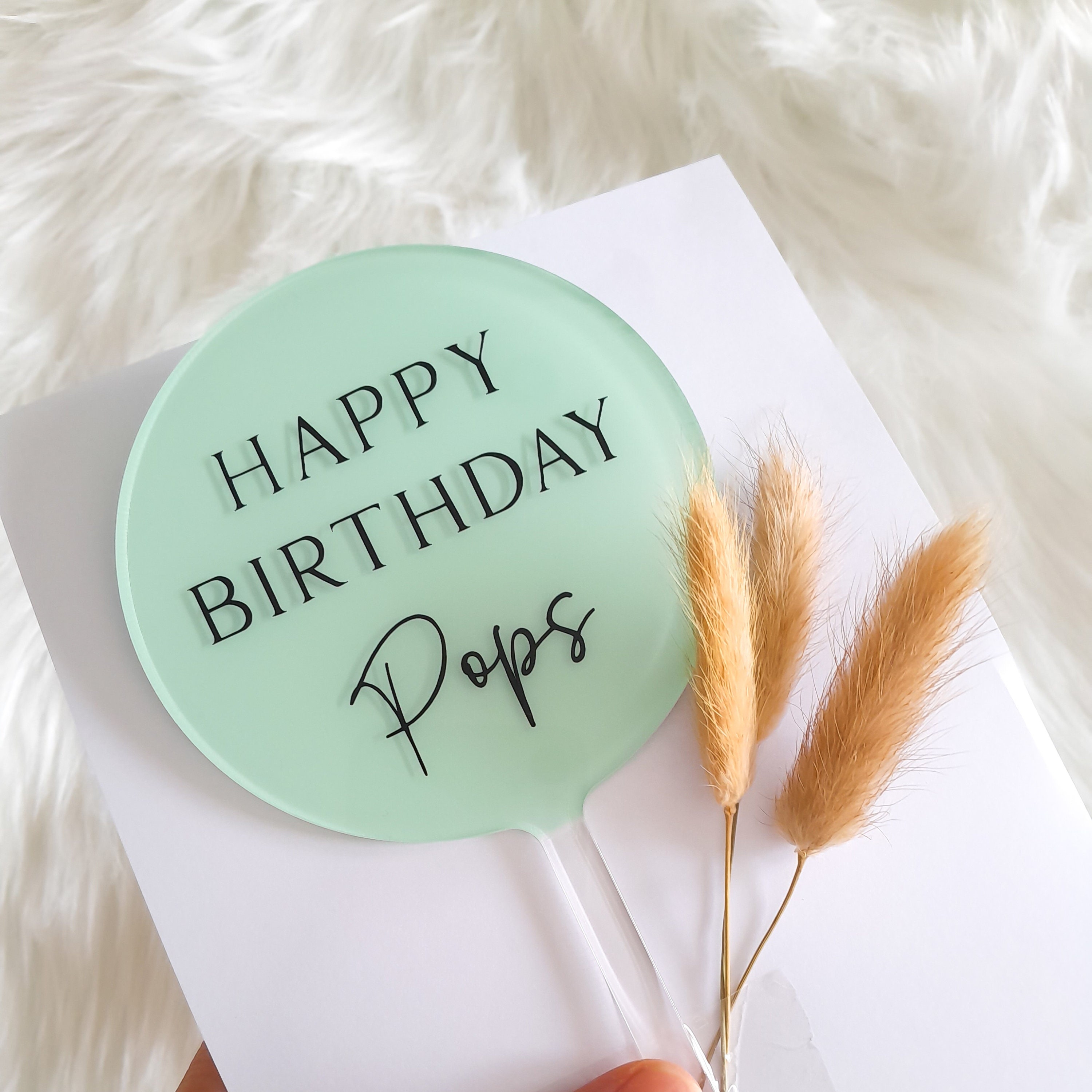 Custom Happy Birthday Cake Topper Milestone Birthday Cake Topper Name ...