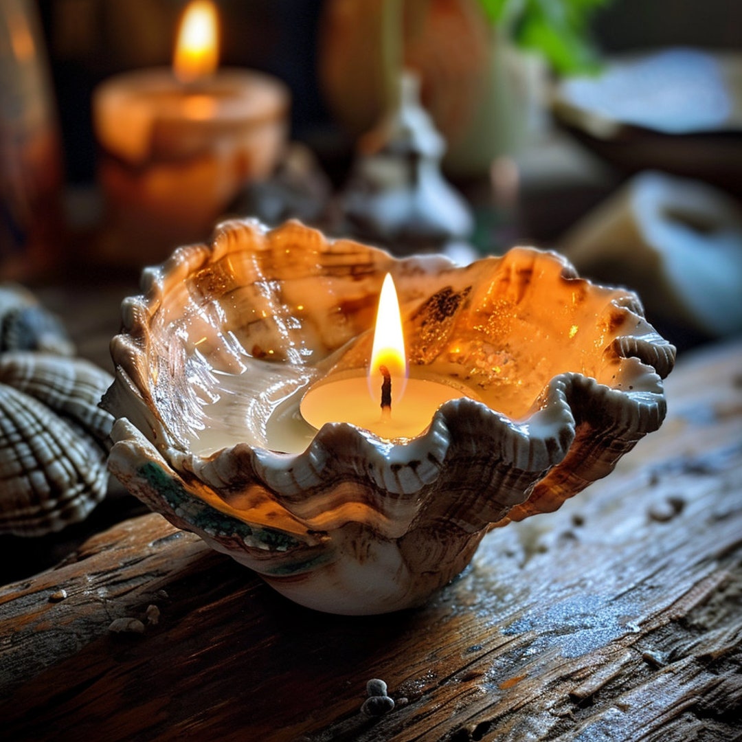 Personalized Seashell Candle Holders - Etsy