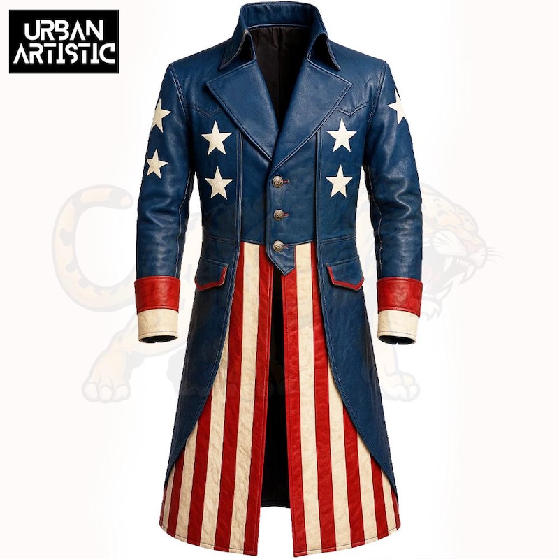 Usa Flags Leather Jackets - Etsy
