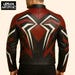 Handmade Spider Leather Jacket: Red & Blue Cosplay Fashion - Etsy