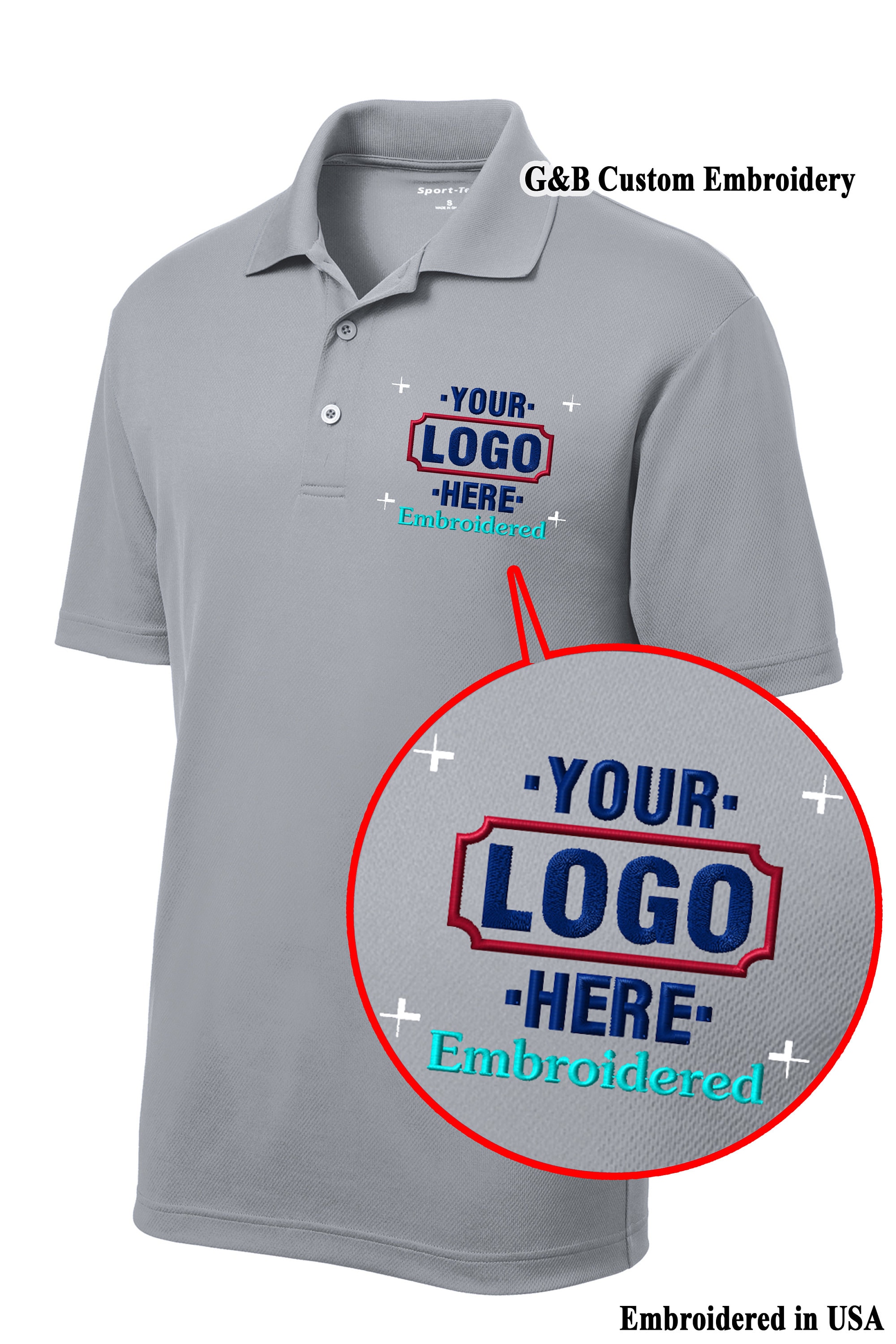 Men's Golf Shirt. Custom Logo or Text Embroidered Polo Shirt... - Etsy