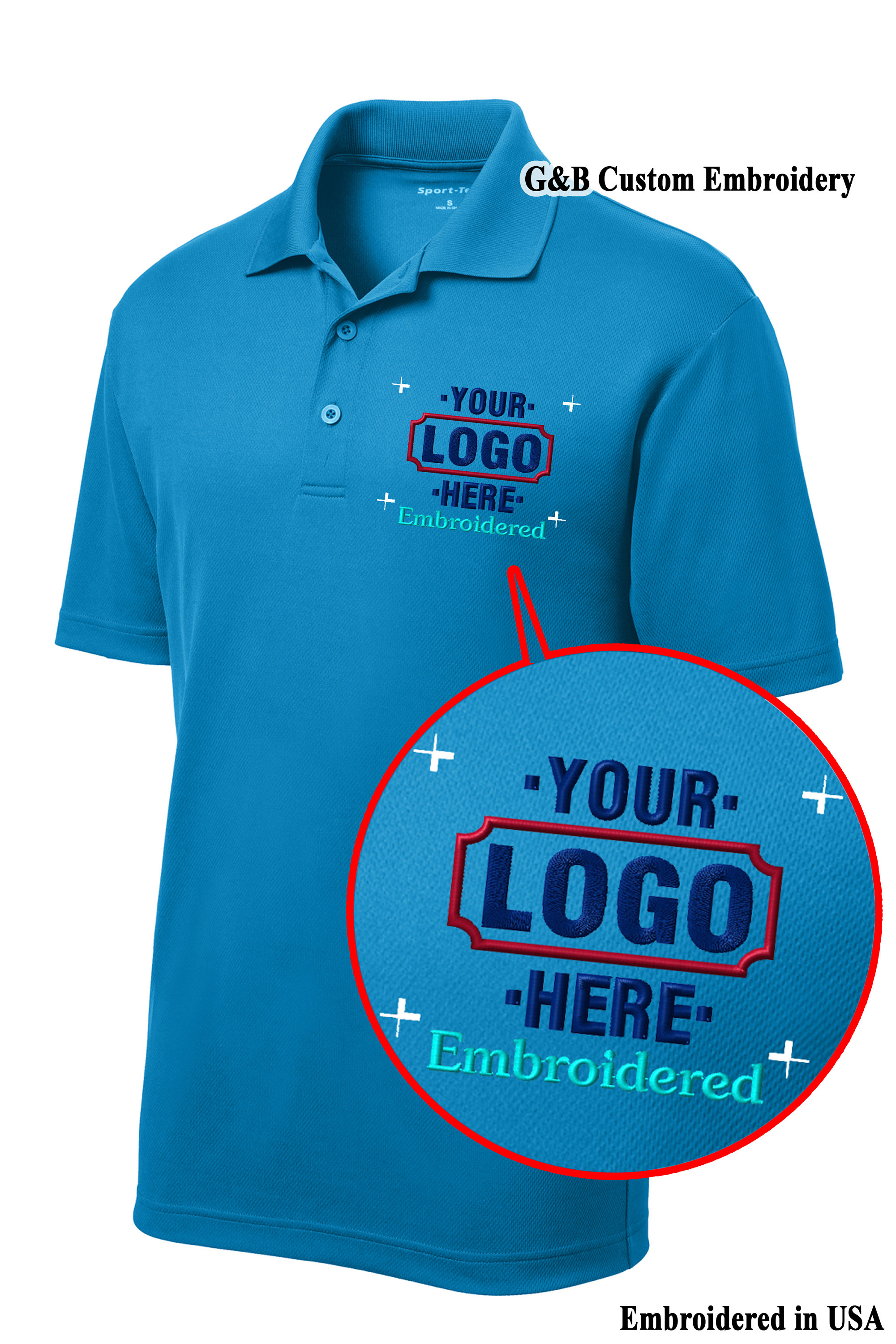 Men's Golf Shirt. Custom Logo or Text Embroidered Polo Shirt... - Etsy