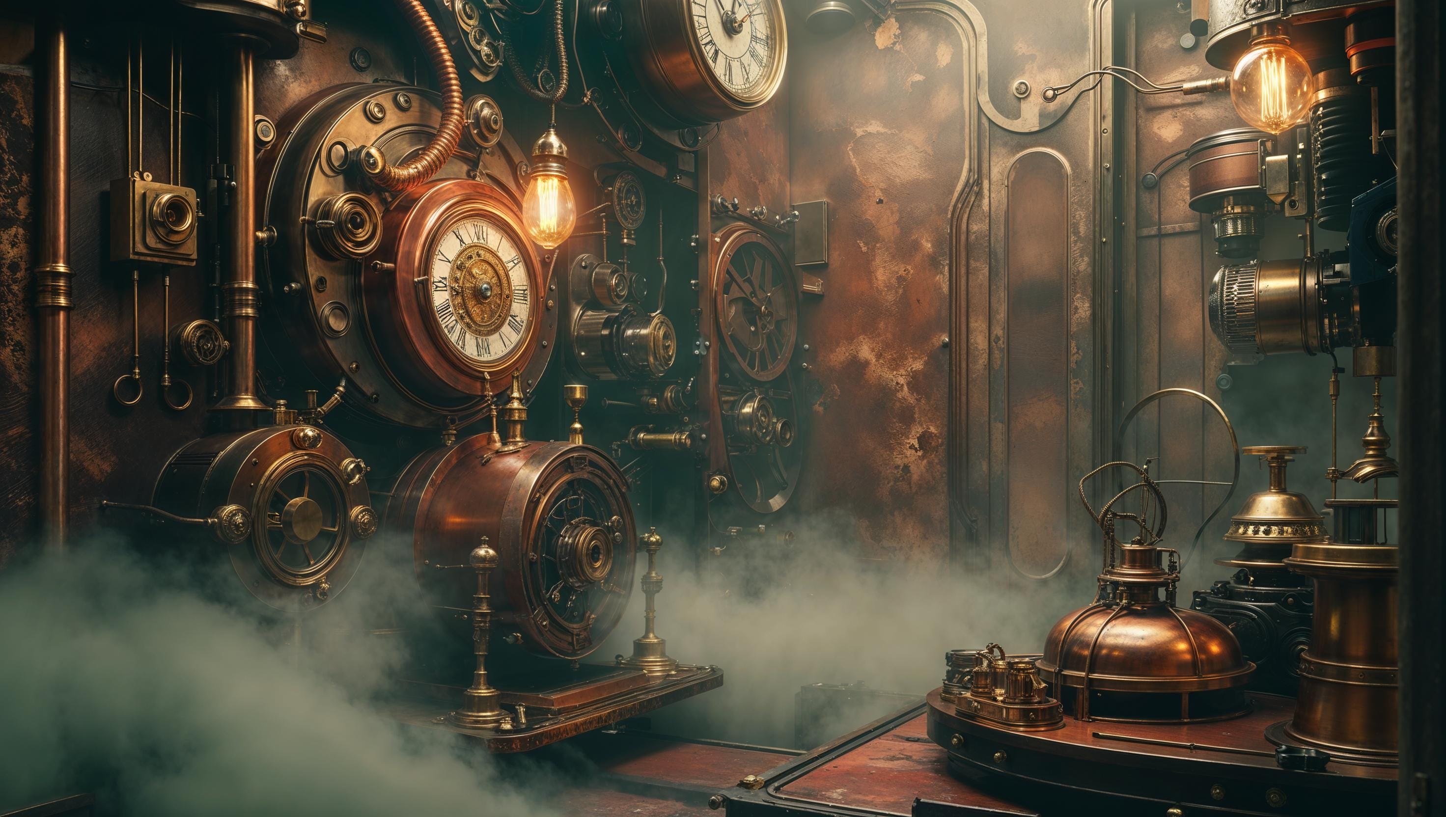 Steampunk Computer Wallpapers: 10-pack Digital Download for Vintage ...